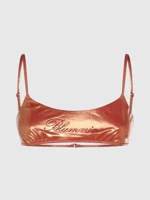 Blumarine Stretch Polyester Bikini Top - Orange