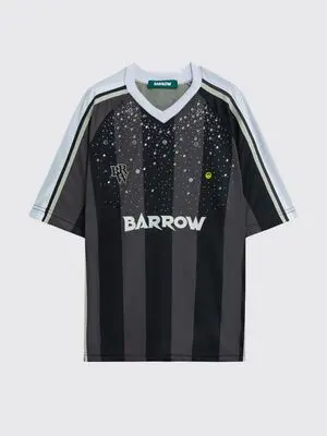 BARROW Acetate Mesh T-shirt With Rhinestone Embellishments