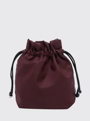 GANNI Mini Nylon Drawstring Bag With Logo Patch