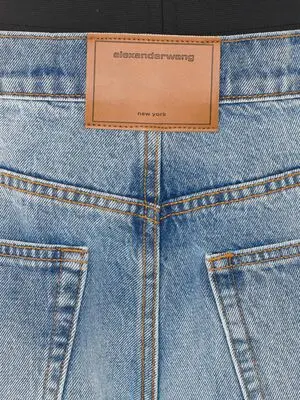Alexander Wang High-waisted Baggy Jeans With Logo Waistband