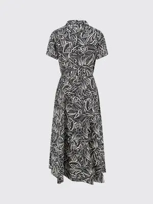 Aspesi Cotton Shirtdress With Floral Print