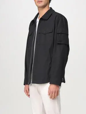 Moose Knuckles Zip Up Jacket With Collared Neckline