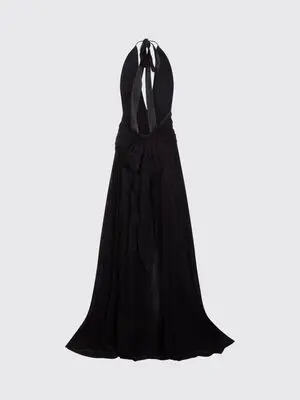 Blumarine Long Halterneck Viscose Dress