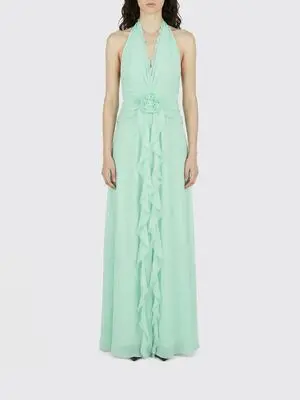 Blumarine Viscose Long Dress - Green