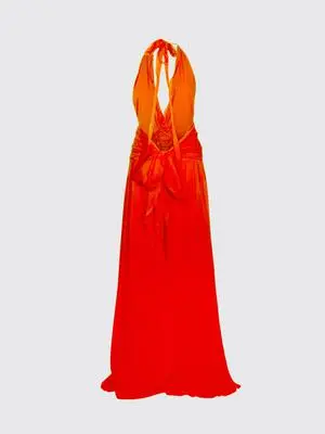 Blumarine Viscose Long Dress - Orange