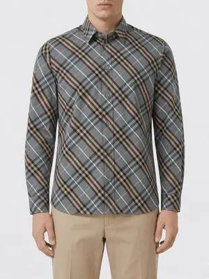 Burberry Casual Cotton Shirt With Vintage Check Print - Blue
