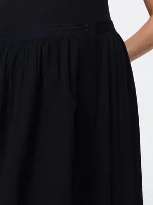 TWINSET Cotton Skirt With Ruffles - Black