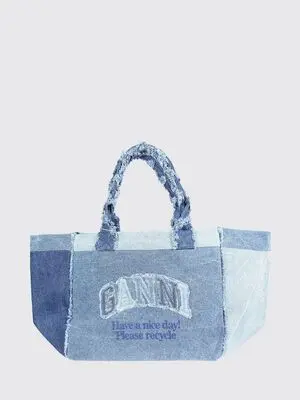 GANNI Tote Bag - Blue