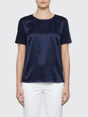 Max Mara Satin Blouse Blue