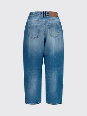 Balmain Mid-rise Baggy Jeans In Stone-washed Denim