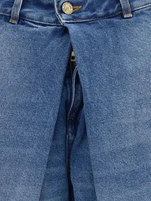 Balmain Mid-rise Baggy Jeans In Stone-washed Denim