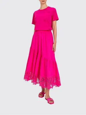 TWINSET Cotton Skirt With Embroidery