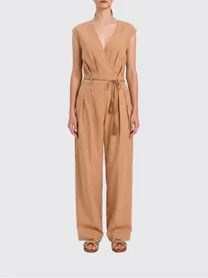 TWINSET Striped Cotton Blend Jumpsuit - Hazel