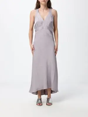 BOSS Crêpe Long Dress - Grey