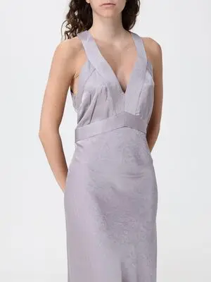 BOSS Crêpe Long Dress - Lilac