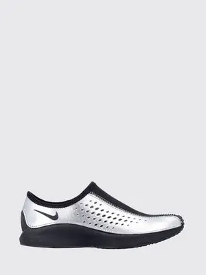 Nike Air Superfly Moc Slip-on Sneakers In Laminated Leather - Silver