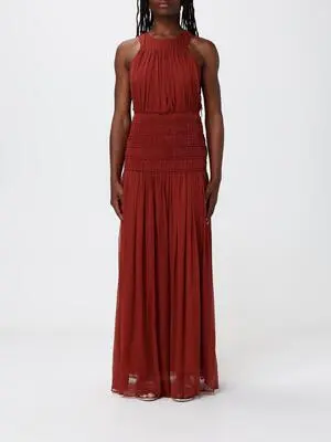 TWINSET Long Viscose Dress - Brown