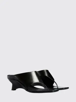 Khaite Marlow Brushed Mules - Black