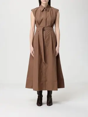 Brunello Cucinelli Cotton Shirt Dress - Brown