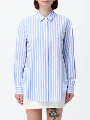 MC2 SAINT BARTH Cotton Shirt - Gnawed Blue