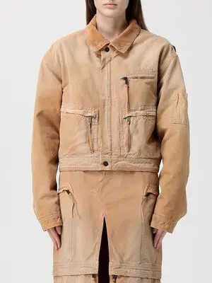 Dsquared2 Distressed Cotton Jacket - Brown