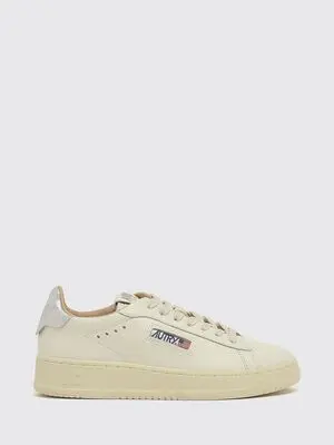 AUTRY Dallas Low Calfskin Leather Sneakers - Silver