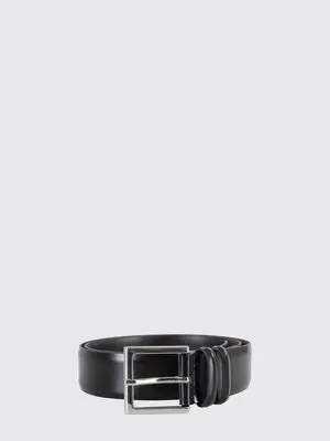 Orciani Classic Leather Belt With Pin Buckle - Black