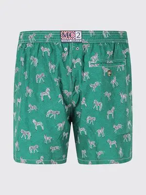 MC2 SAINT BARTH Giraffe Print Swim Shorts - Emerald