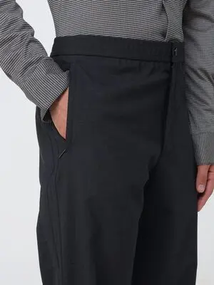 Emporio Armani Slim Fit Wool Blend Trousers