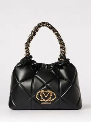 Moschino Quilted Faux Leather Bag - Black