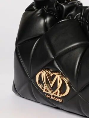 Moschino Quilted Faux Leather Handbag