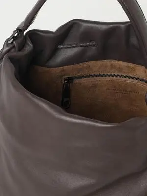 Brunello Cucinelli Leather Bucket Bag - Dark