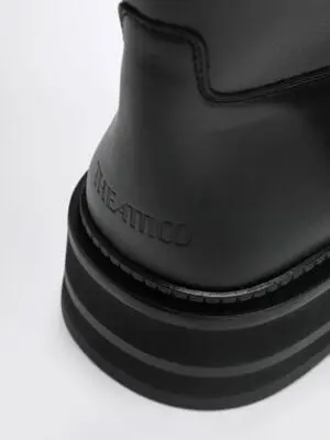 Attico La Passeggiata Draped Leather Boots
