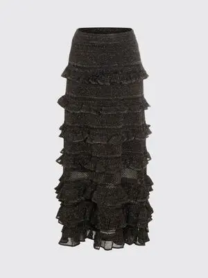 Zimmermann Cotton Midi Skirt With Ruffles