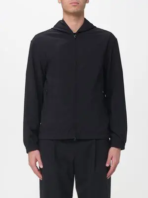Emporio Armani Zip-up Hooded Jacket - Black
