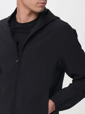 Emporio Armani Zip-up Hooded Jacket - Black
