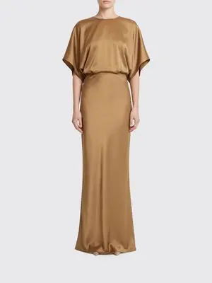 Norma Kamali Satin Long Dress - Grey