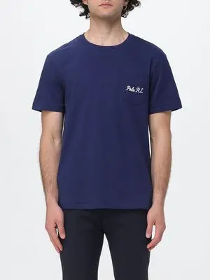 Polo Ralph Lauren Cotton T-shirt With Teddy Print - Blue