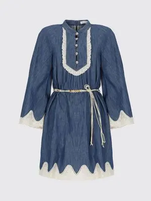 Zimmermann Cotton Chemisier Dress With Inserts
