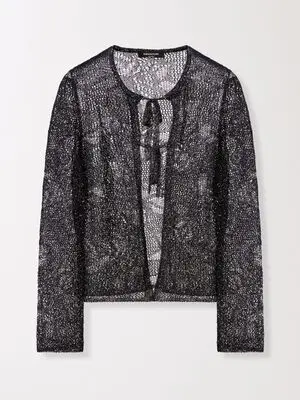Fabiana Filippi Lurex Cardigan - Blue