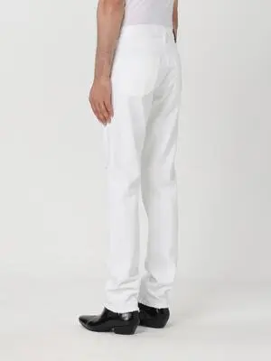 VICTORY GATE Jeans With Knee Slits And Raw Edge Hem