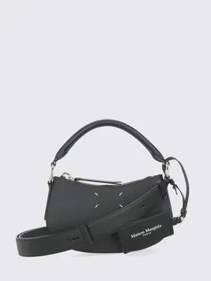MAISON MARGIELA Doll Bag In Saffiano Leather - Black