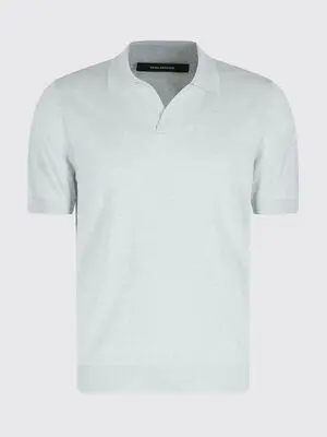 Tagliatore Cotton And Linen Polo Shirt - Green
