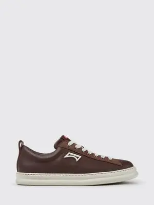 Camper Runner Low-top Sneakers In Natural Grained Leather With Xl Extralight® Sole - Brown