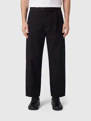 LEMAIRE Wide-leg Belted Trousers - Black