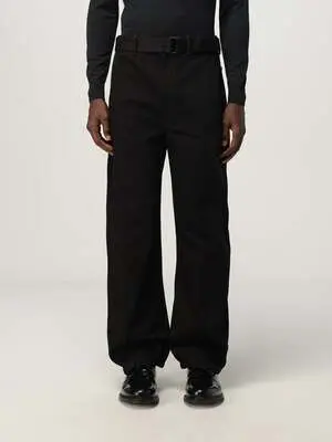 LEMAIRE Wide-leg Belted Trousers - Black