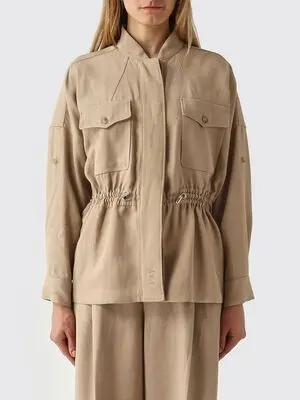 FAY Viscose And Linen Shirt Jacket - Brown