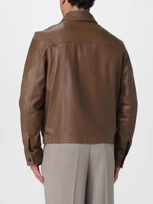 Emporio Armani Leather Jacket - Dark