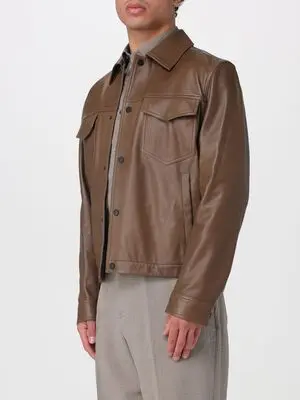 Emporio Armani Leather Jacket - Dark