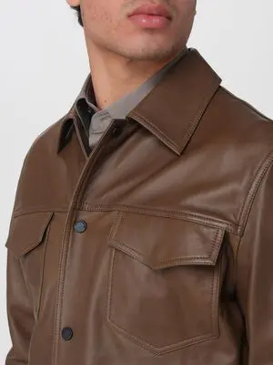Emporio Armani Leather Jacket - Dark